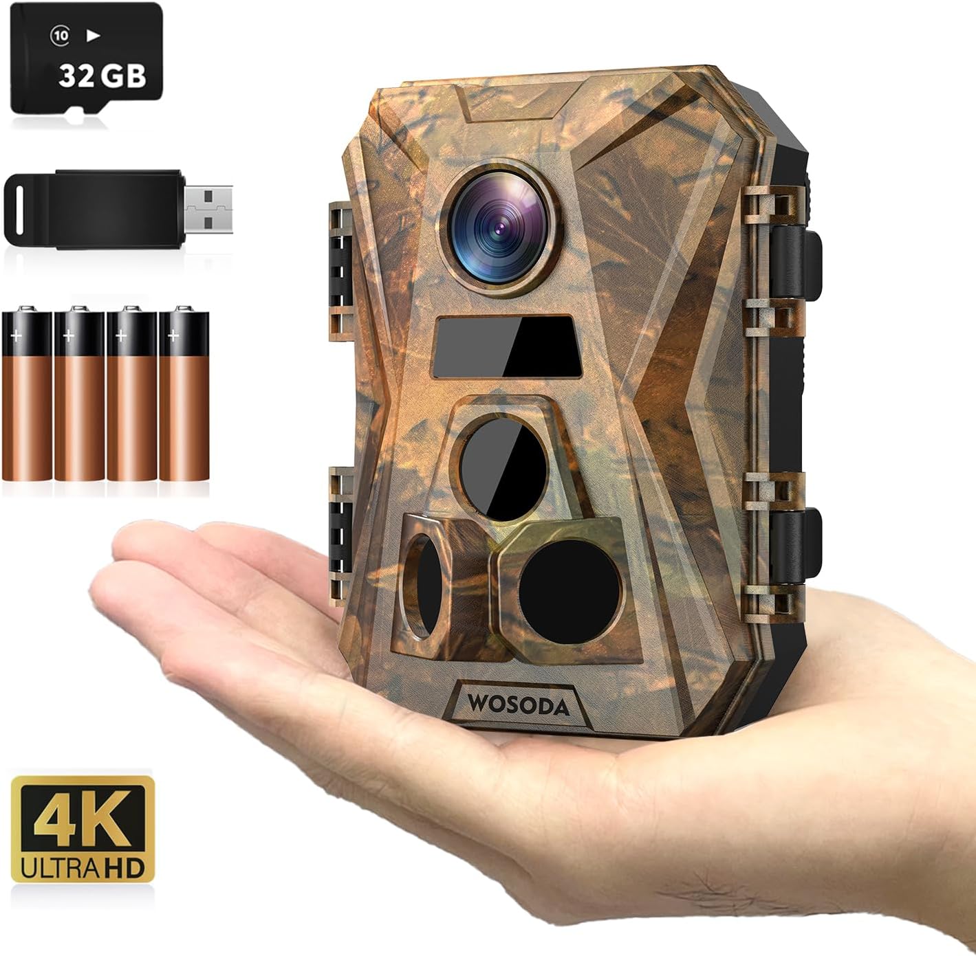 Amazon.com: WOSODA Mini Trail Camera 4K 36MP Game Game with 2''LCD, 0 ...