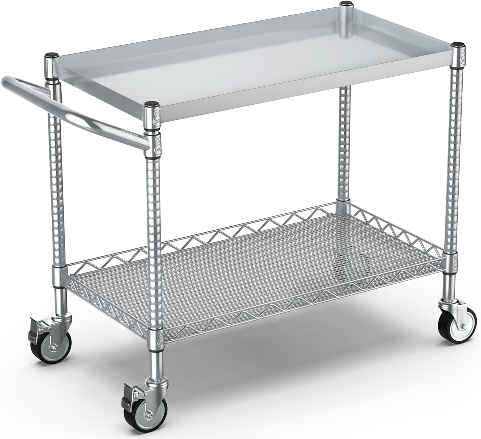 Amazon.com: 3-Tier 14 Gauge Stainless Steel Utility Cart, 1100 lbs ...
