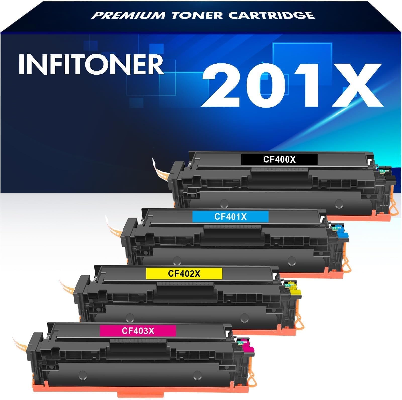ColorKing 201X Cartouches de Toner Compatible pour HP 201X 201A CF400X ...