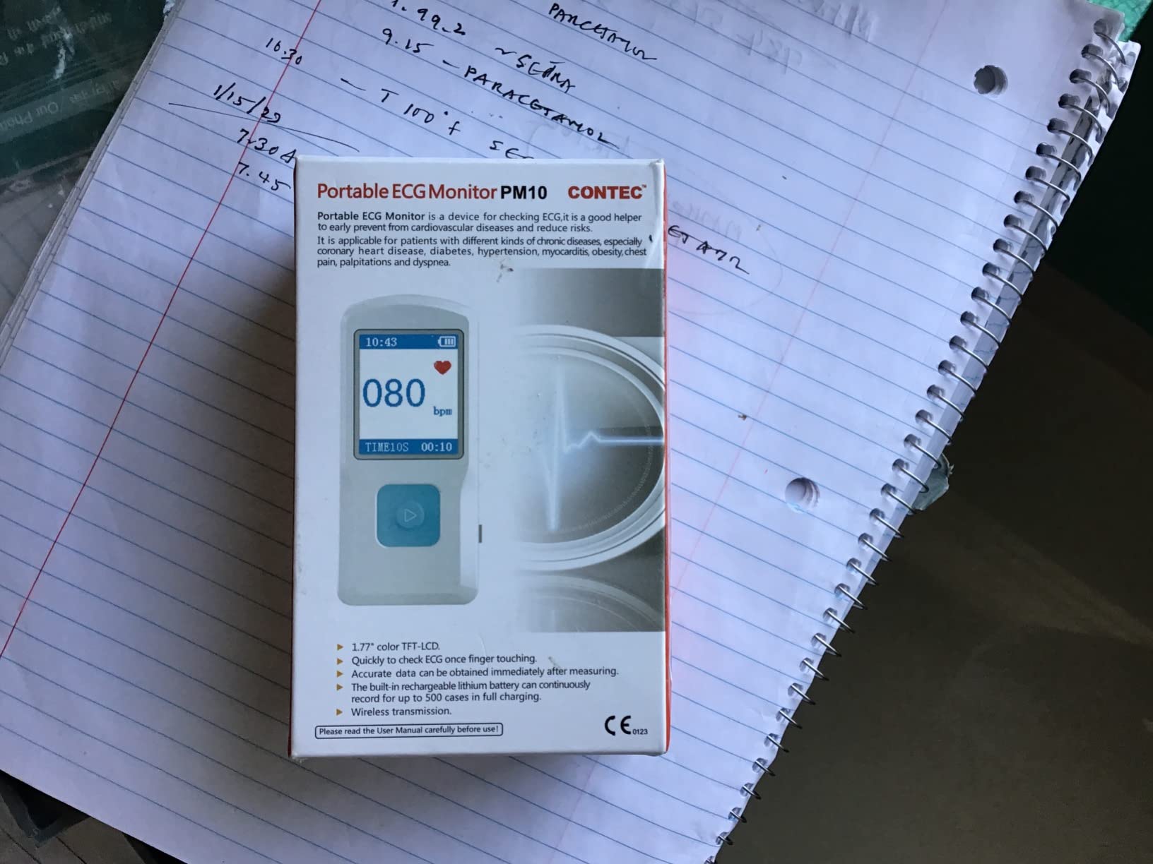 Contec PM 10 Portable ECG Monitor : Amazon.in: Health & Personal Care
