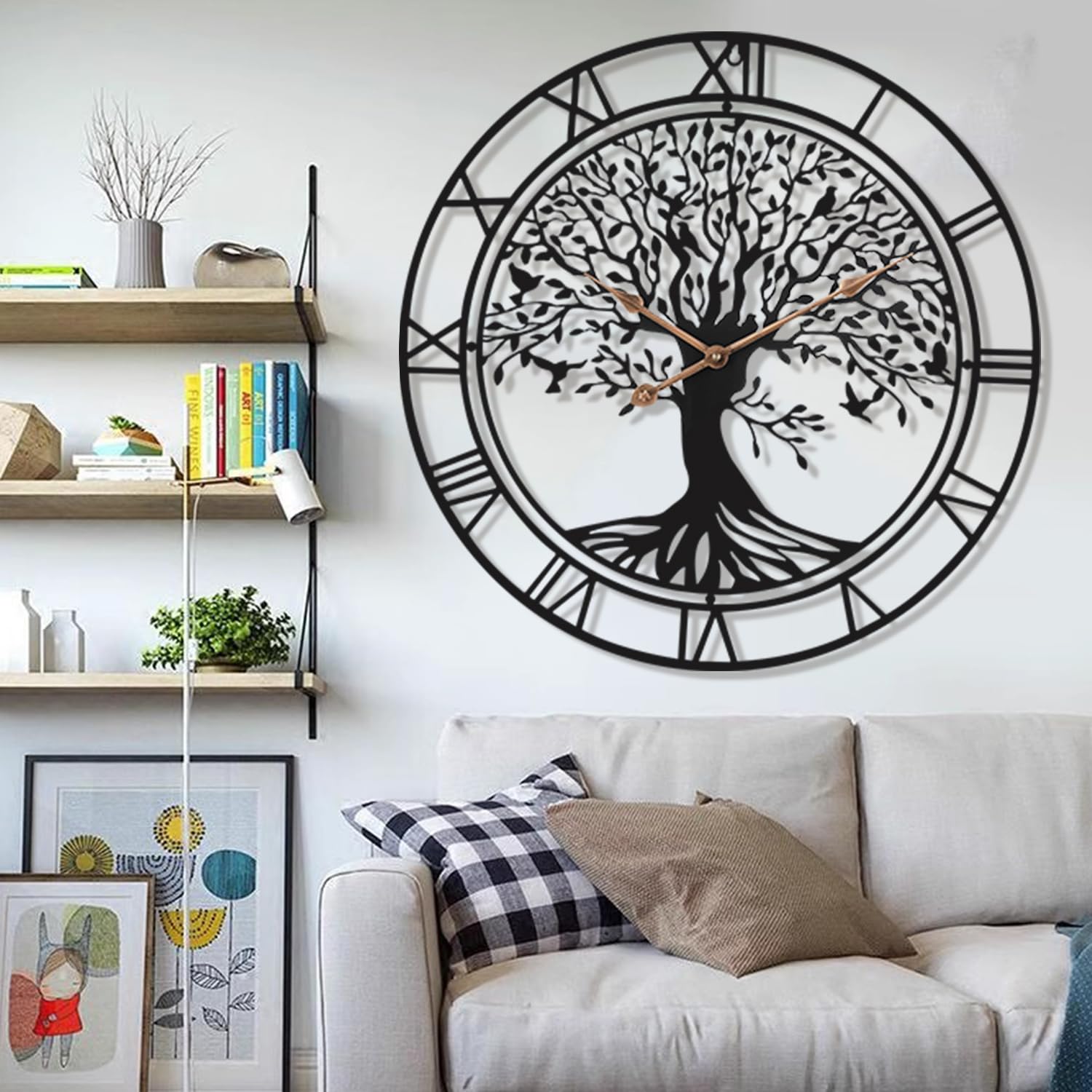 Big Clocks Family Rooms Teal Large Wall Clock – Modern Kitchen