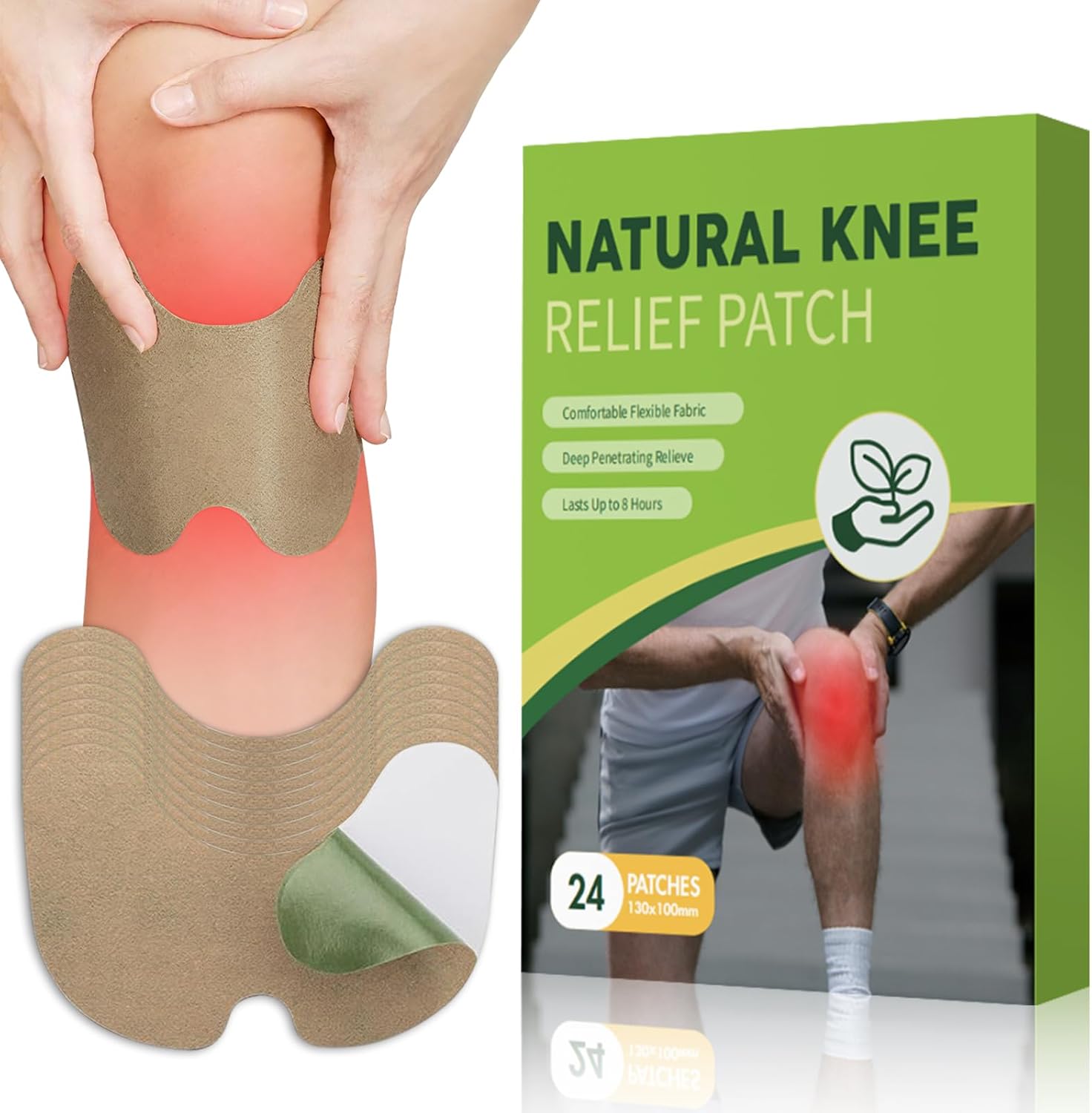 Amazon.com: 24PCS Knee Patches, Herbal Knee Patch, Warming Herbal ...