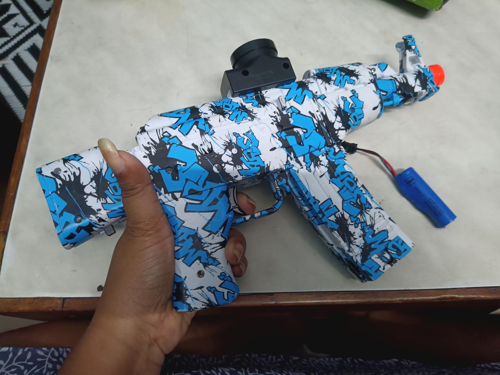 Karya Siddhi Traders Electric 1000 Gel Blaster Toy Gun Automatic Ball ...