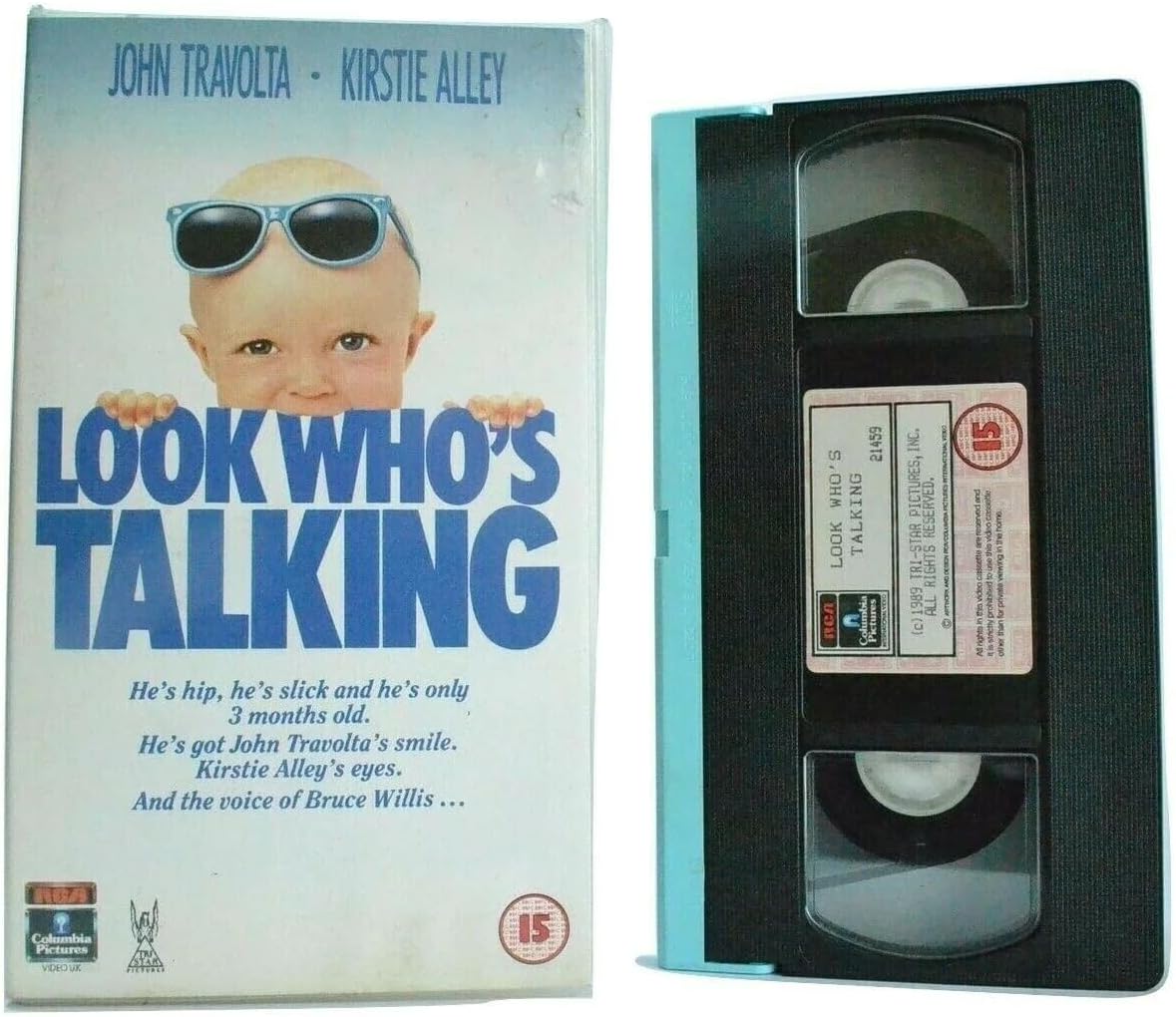 Look Who's Talking [VHS] : John Travolta, Kirstie Alley, Olympia ...