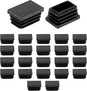 Amazon.com: uxcell 24 Pcs Rectangle Tubing End Caps 1 3/16 x 25/32 Inch ...