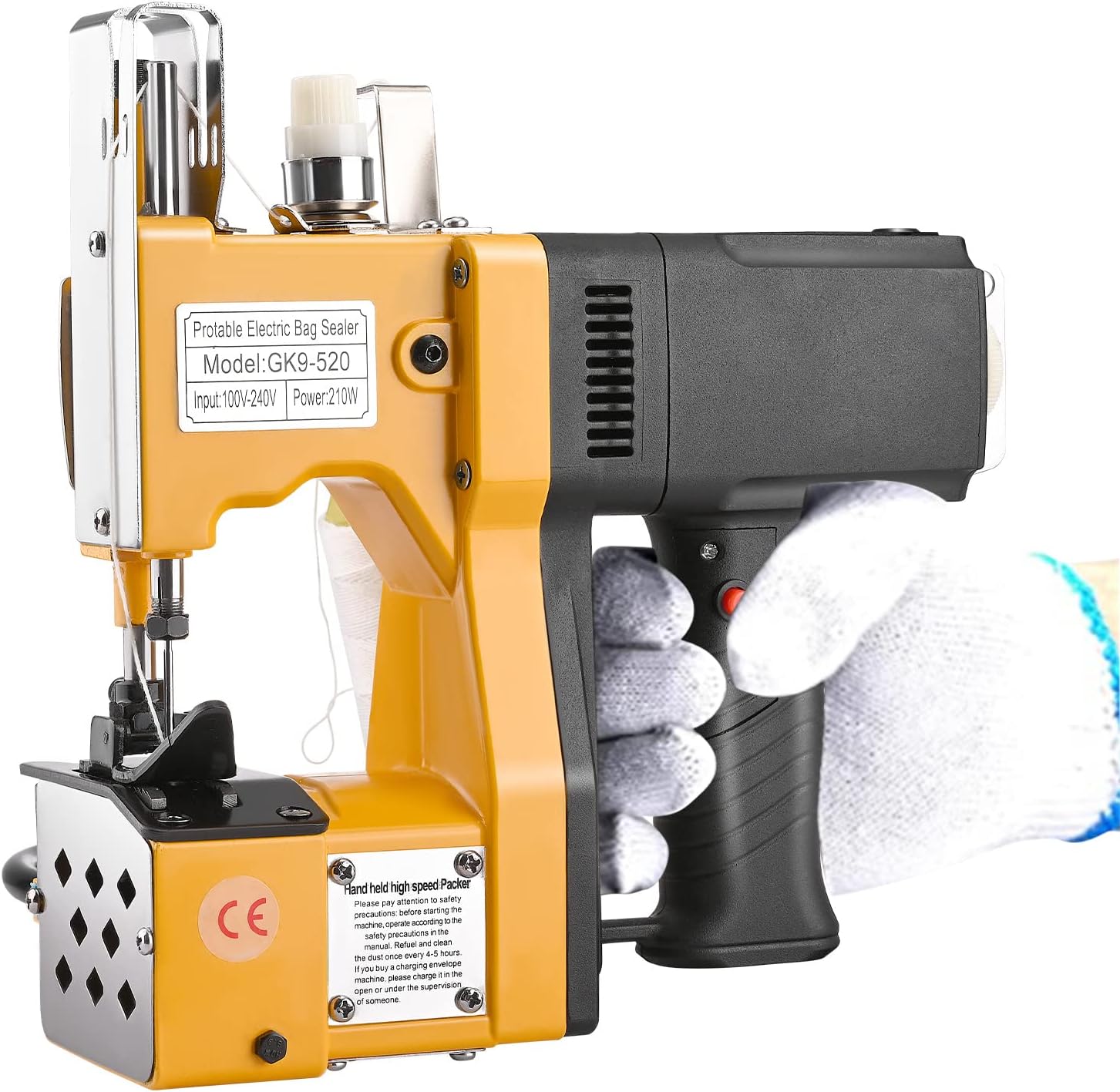 MXBAOHENG Machine à coudre les sacs tissés avec 1 batterie Machine à ...