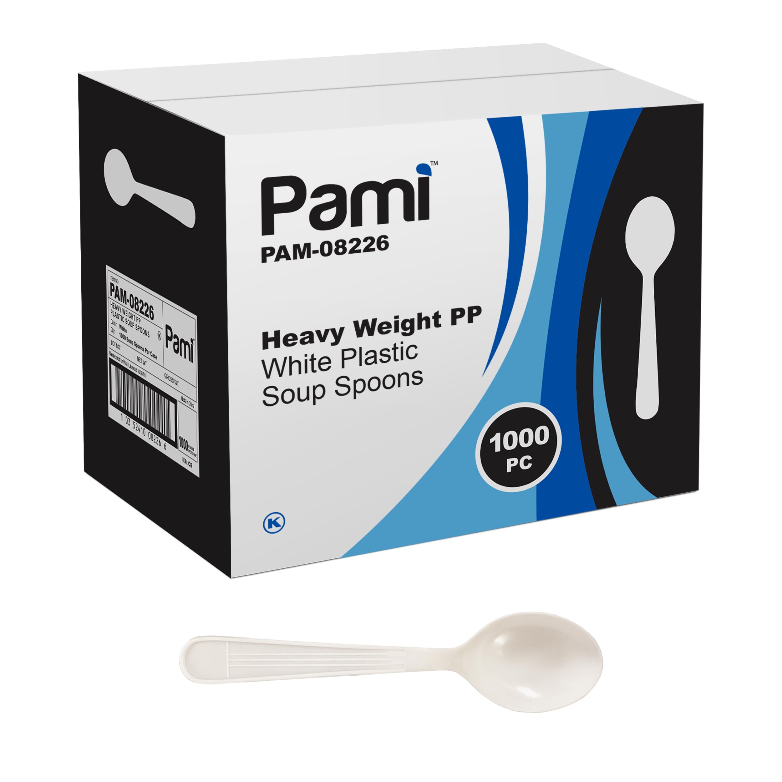 Amazon.com: PAMI Heavy Weight Disposable Plastic Soup Spoons [1000-Pack ...