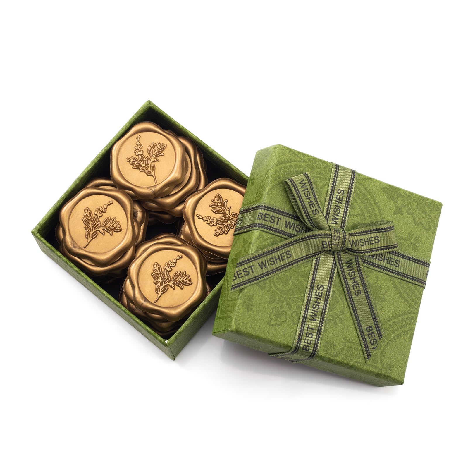 Snapklik.com : Gold Wax Seal Stickers, 50 Pcs Wedding Invitation ...