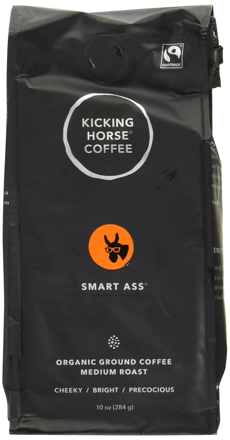 Amazon.com: Kicking Horse Coffee, Smart Ass, Medium Roast, Ground ...