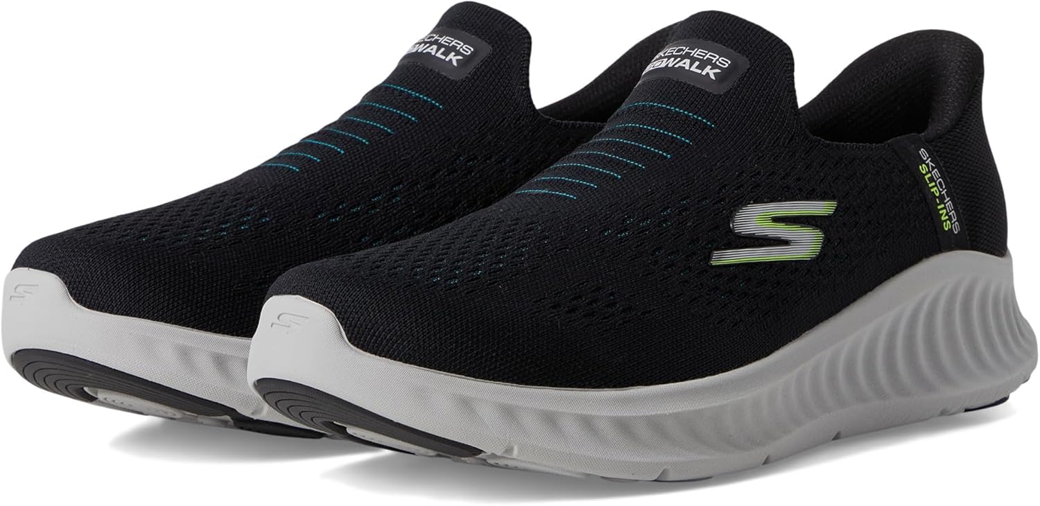 Skechers Men's Hands Free Slip-ins Go Walk Now-Sauntered Sneaker, Black ...