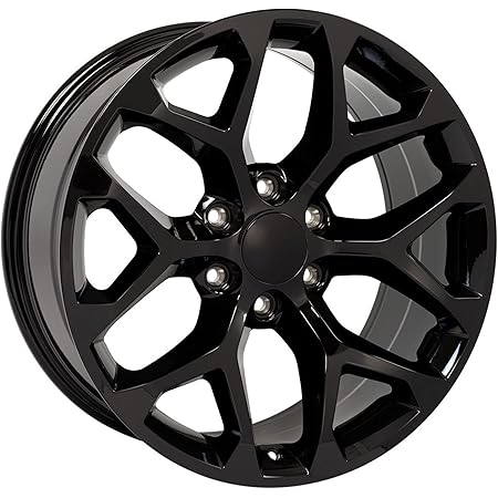 Amazon.com: OE Wheels LLC 20 inch Rim Fits Chevy Silverado RST Wheel CV32 20x9 Black Wheel ...