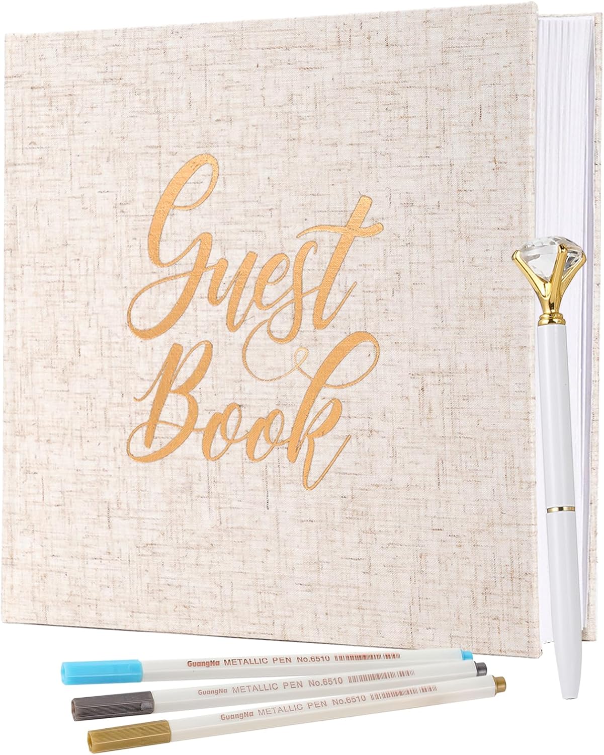 Amazon.com: Tpudn Elegant Wedding Guest Book for Your Wedding Reception ...