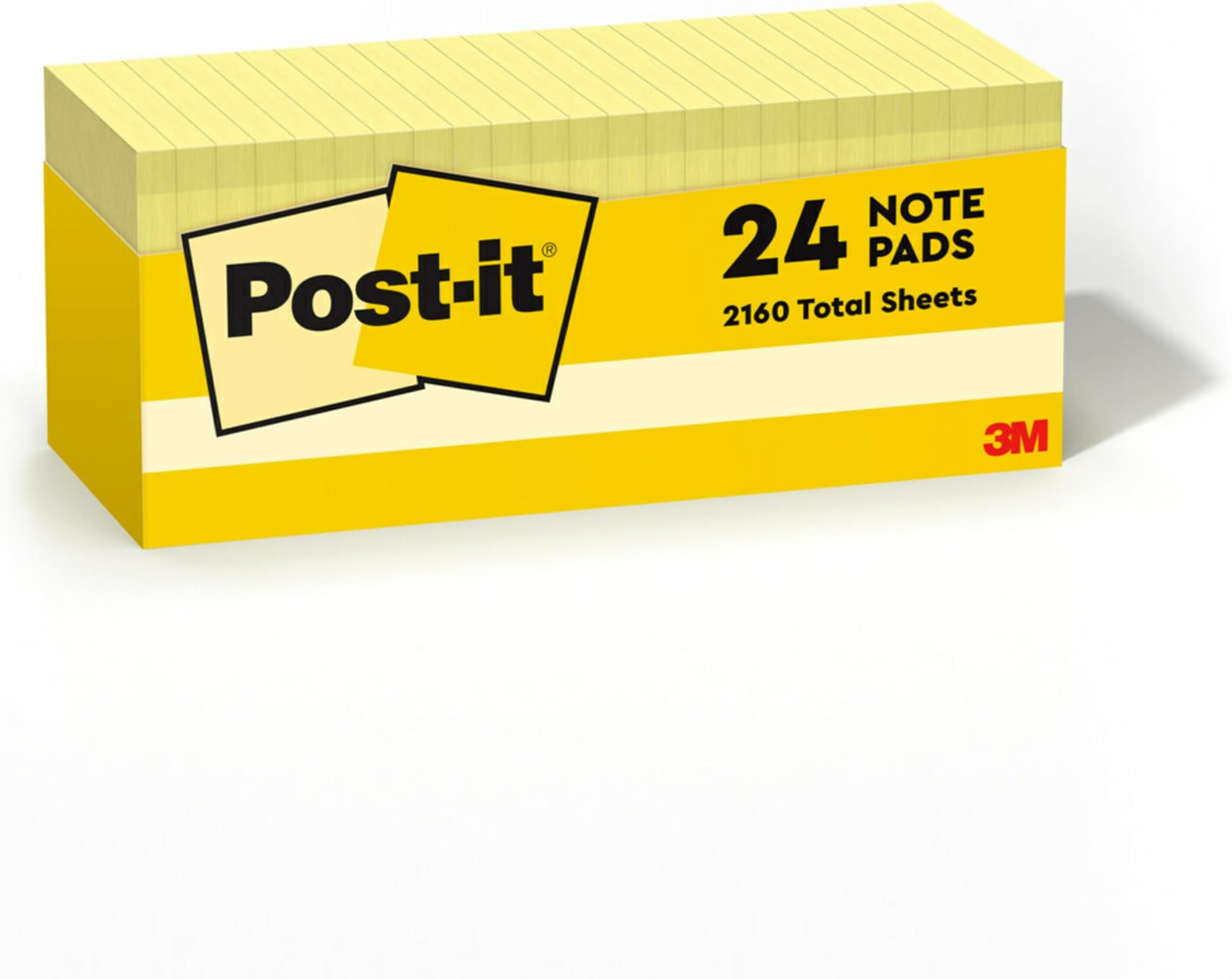 Amazon.com : Post-it Notes, 3 in. x 3 in., Canary Yellow, 24 Pads/Pack ...
