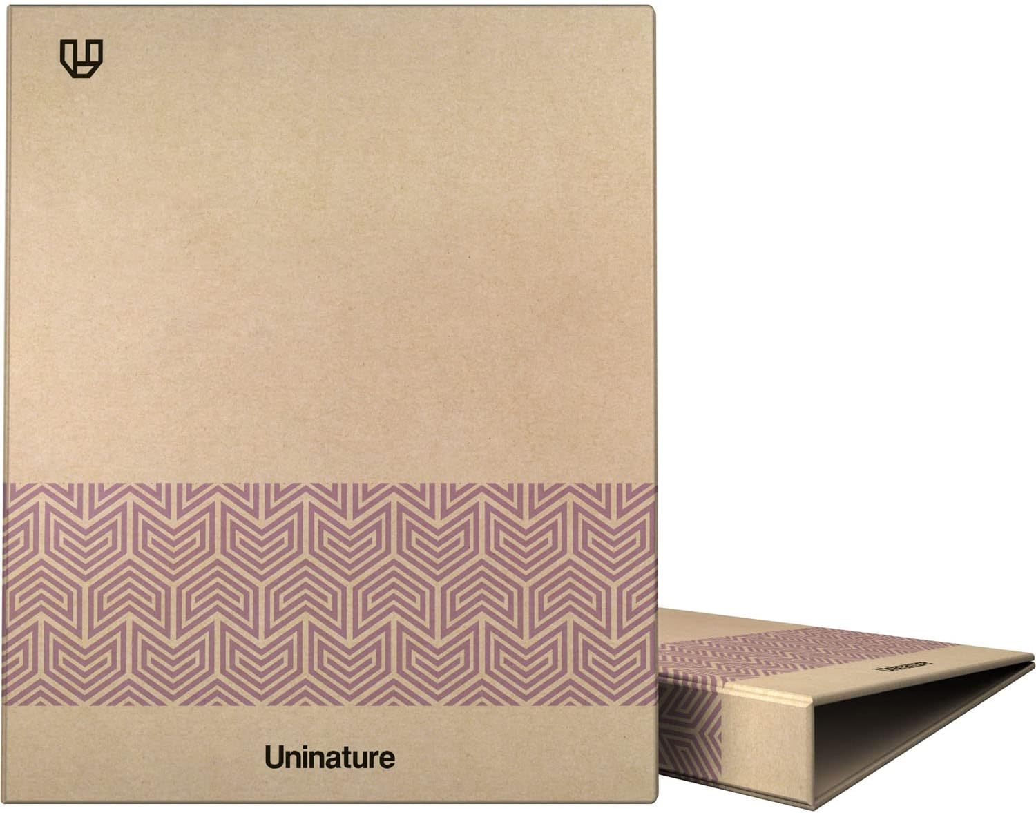 Unipapel Ringbuch aus Kraftpapier, A4, 100% recycelt, Violett, 4 Ringe, 25 mm, D-Form, FSC ...