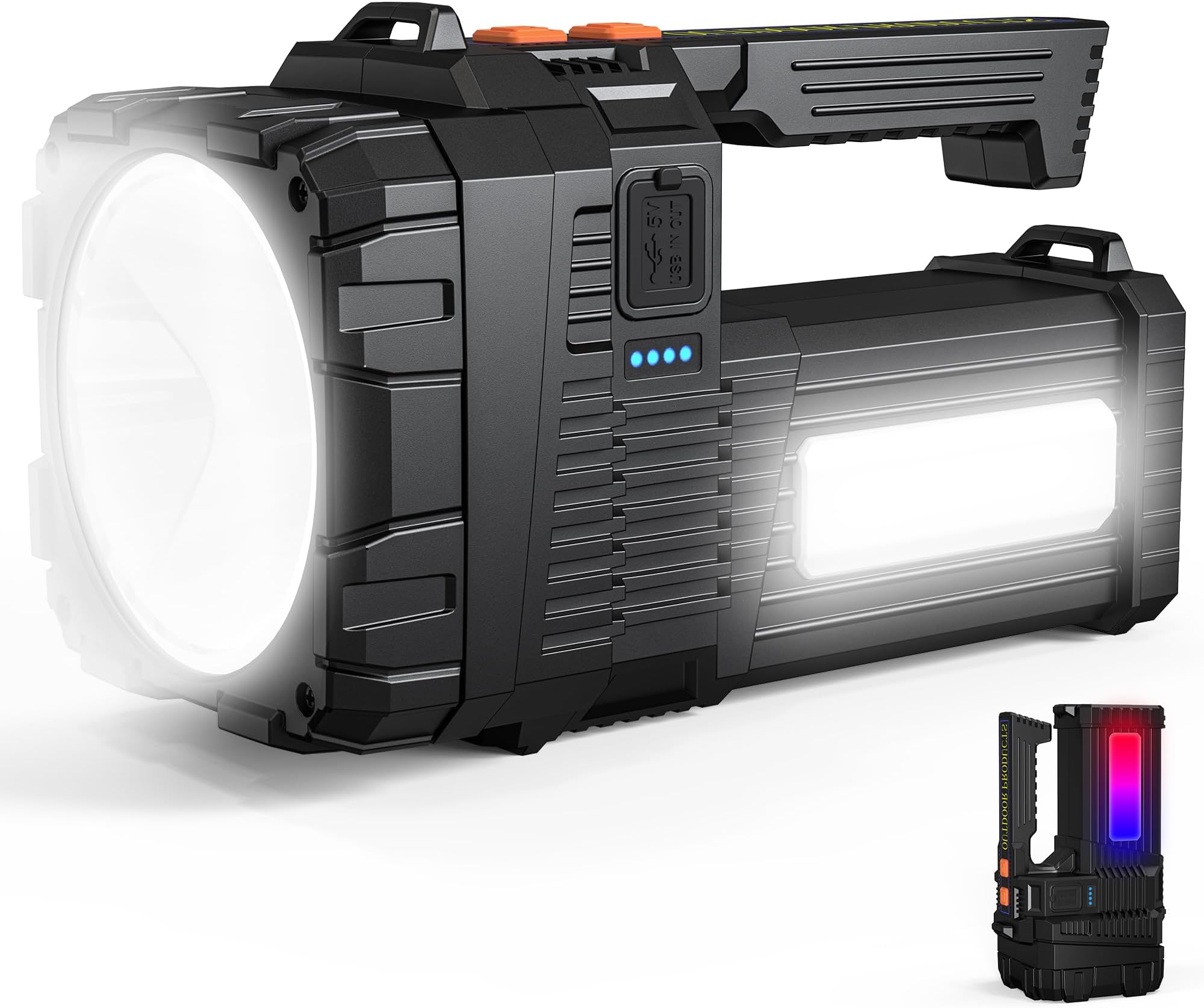 AlpsWolf Bright Flashlight High Lumens Rechargeable, 1,000,000 Lumens ...