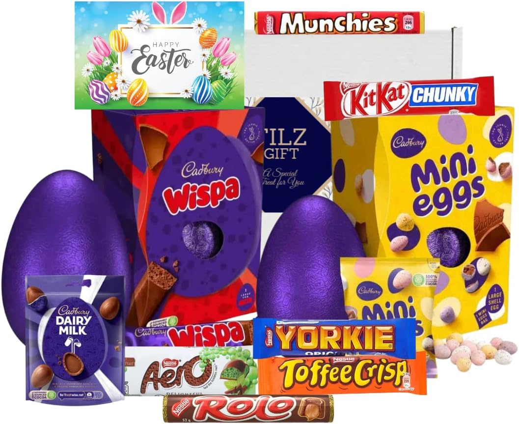 Cadbury Large Easter Eggs Hamper - Easter Chocolate Hamper Easter Gifts ...