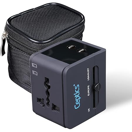 rts Dual USB Universal Travel Adapter, International All in One ...