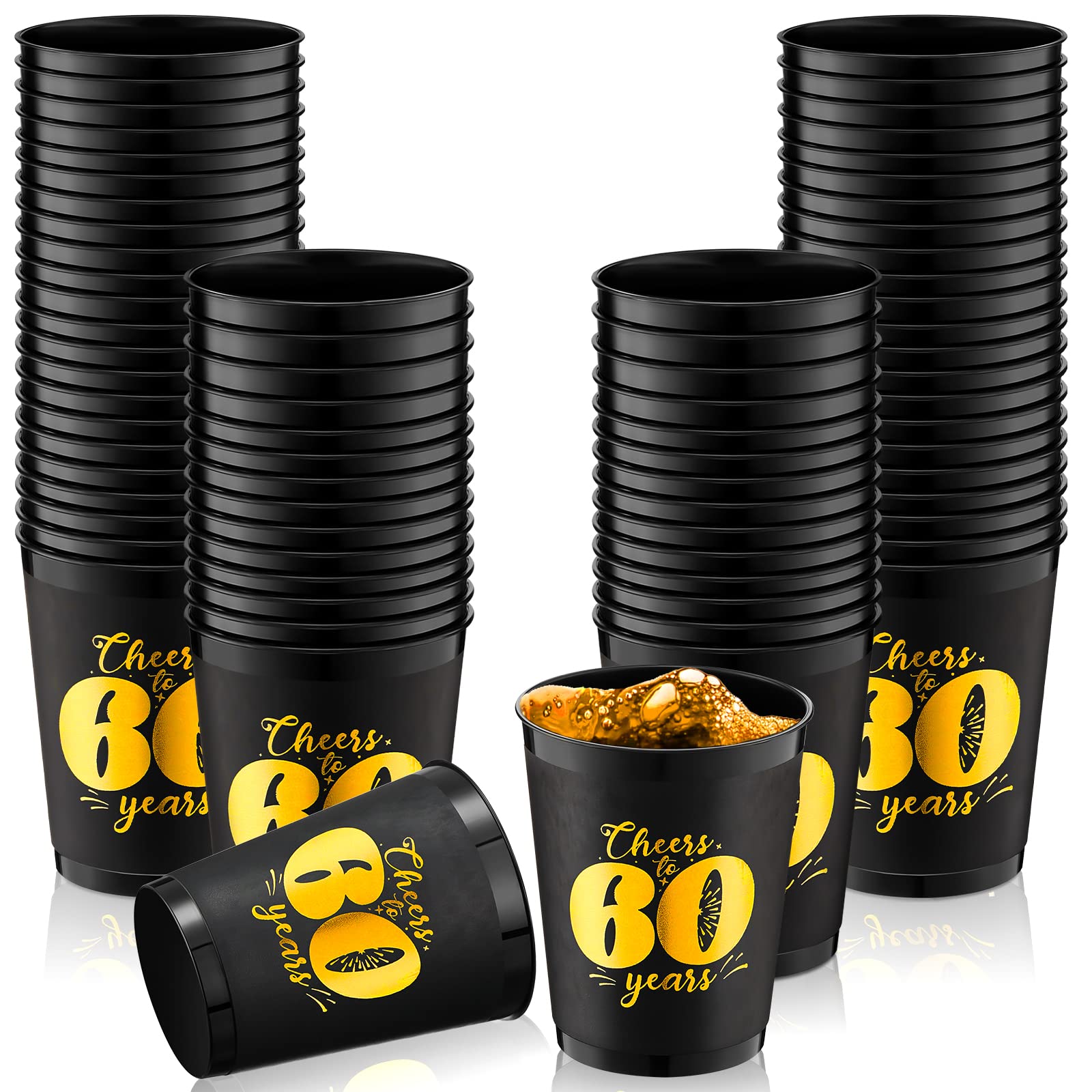 Amazon.com: 22 Pieces 60th Birthday Cups Cheers to 60 Years Party Cups ...