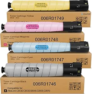 Amazon.com: 4PK Altalink C8130 C8135 C8145 C8155 C8170 Toner Cartridge ...