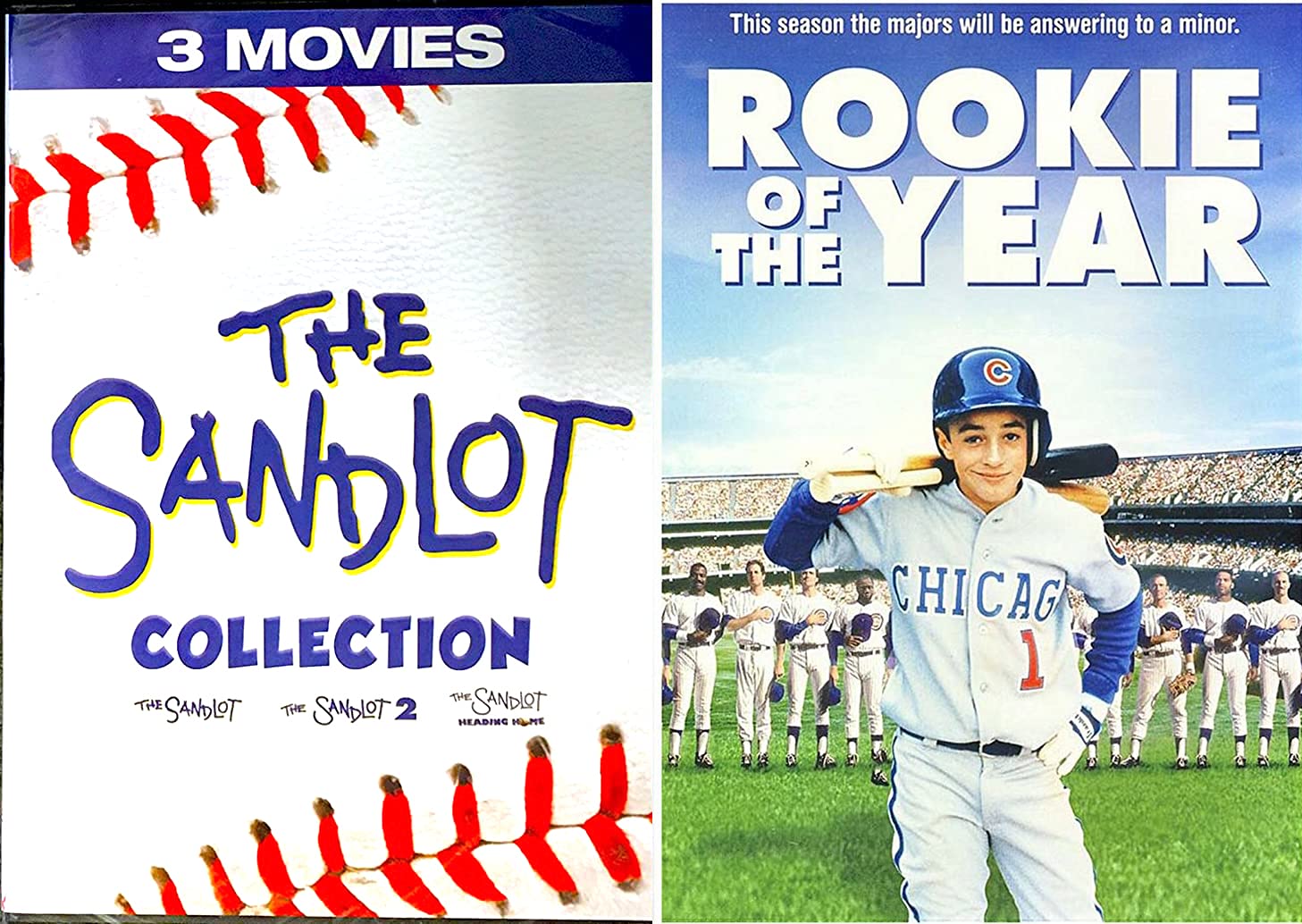 Amazon.com: Ball Kids Baseball Movie Set Sandlot Gang DVD 1/2/3 Heading ...