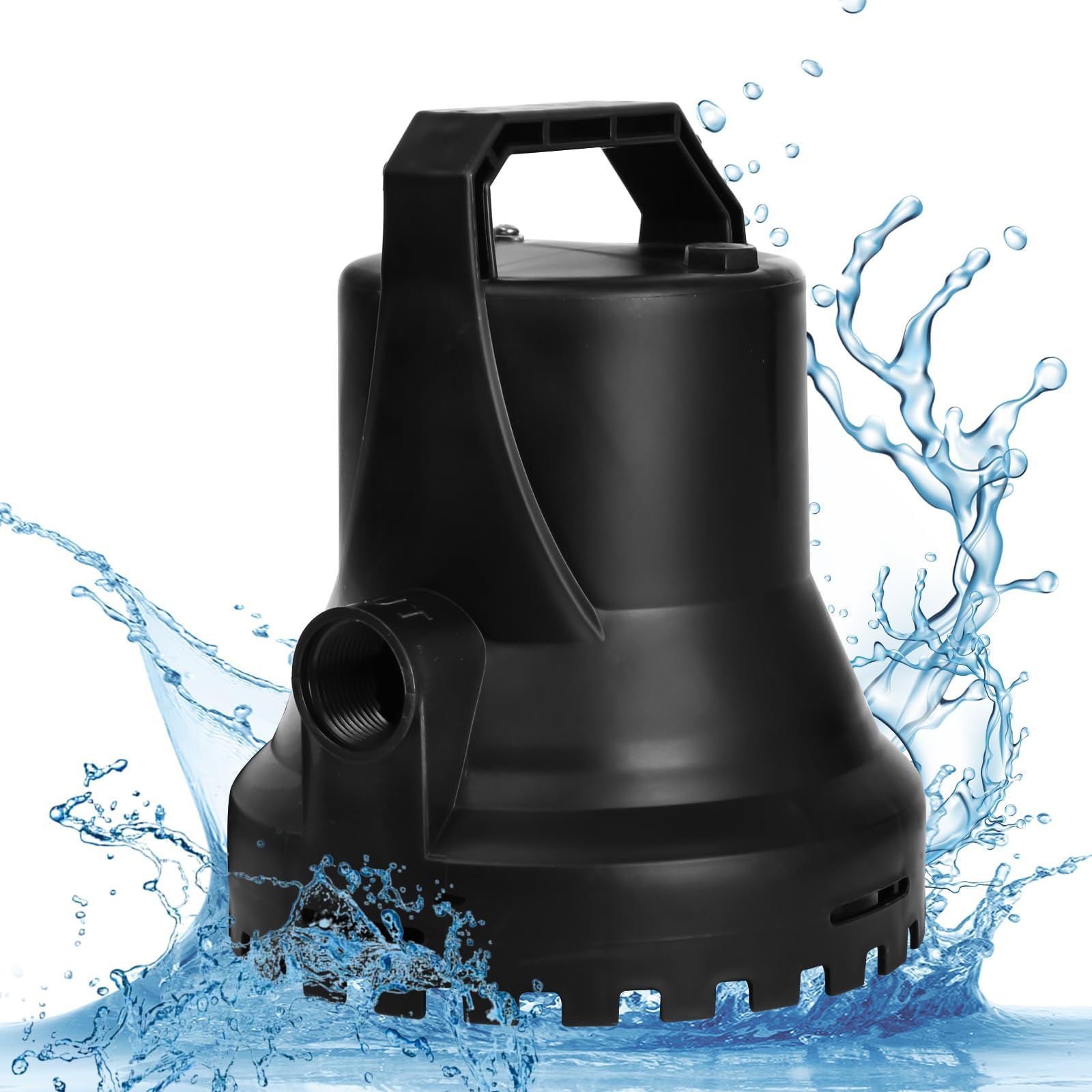 Amazon.com: 2200GPH 1/4 HP Submersible Water Pump, 14.8FT Lift Height ...