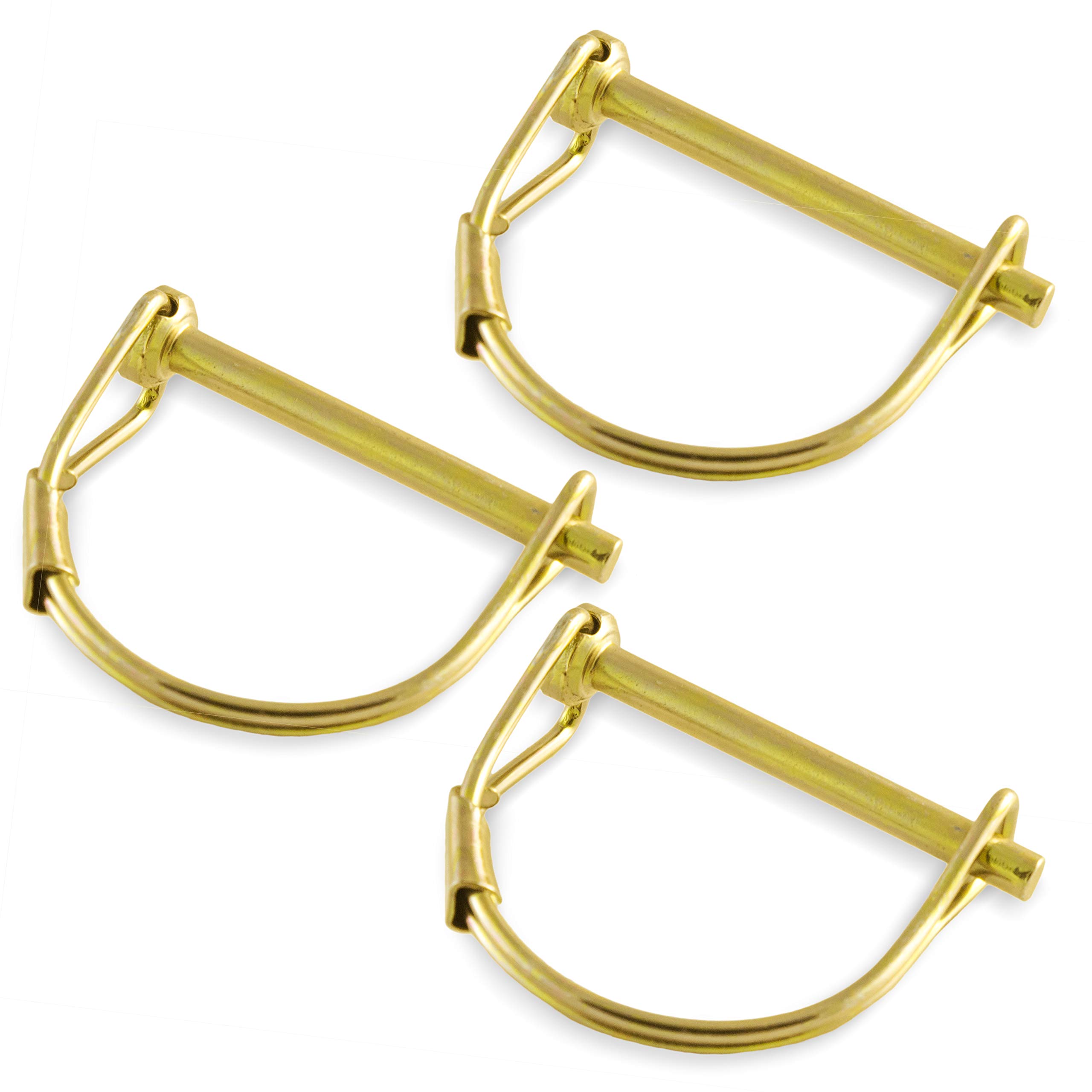 Amazon.com: PTO Round Shaft Locking Trailer Hitch Pin 3/16" x 1-1/2 ...