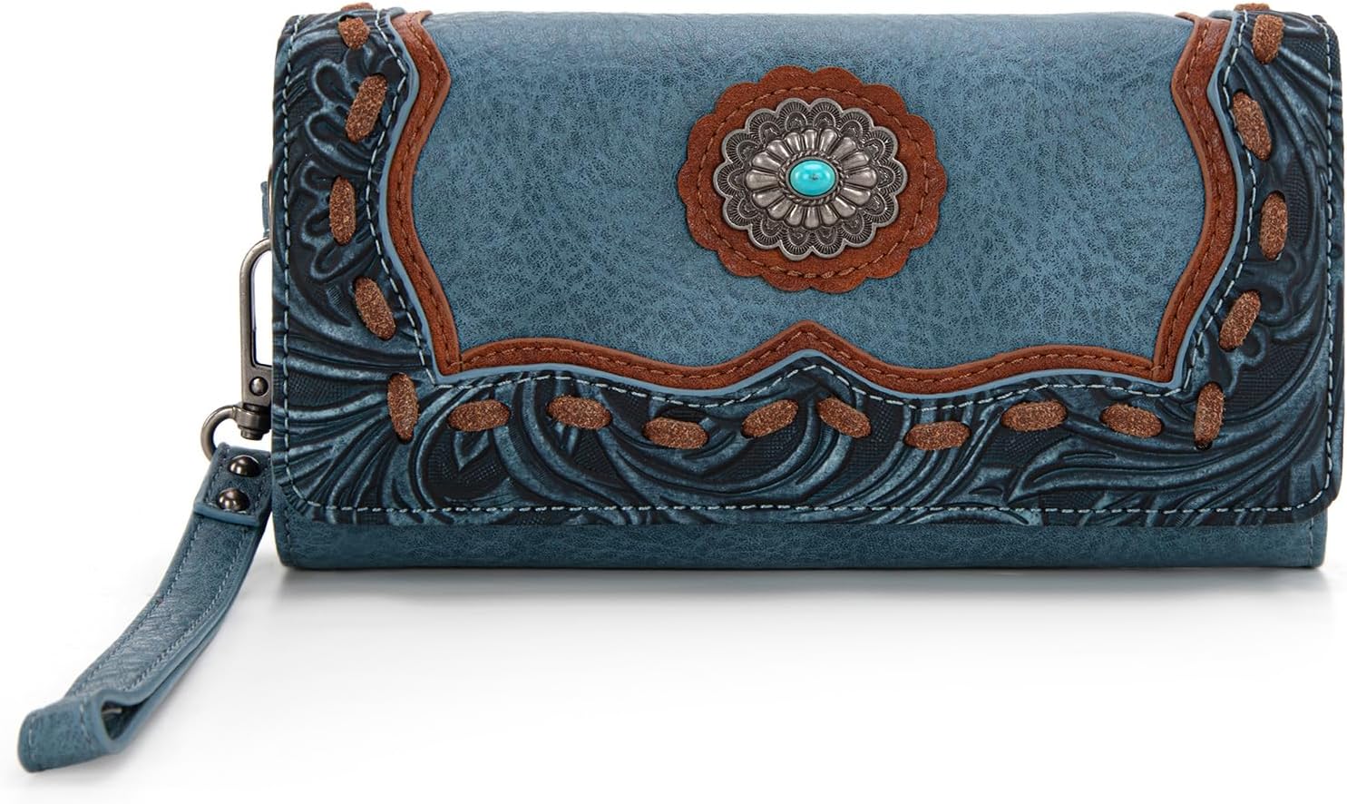 Amazon.com: Trinity Ranch Wristlet Wallets for Women Western Wristlet ...