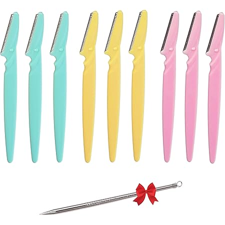 Amazon.com: D 21 PCS Eyebrow Razor for Women Face Razors For Dermaplane ...