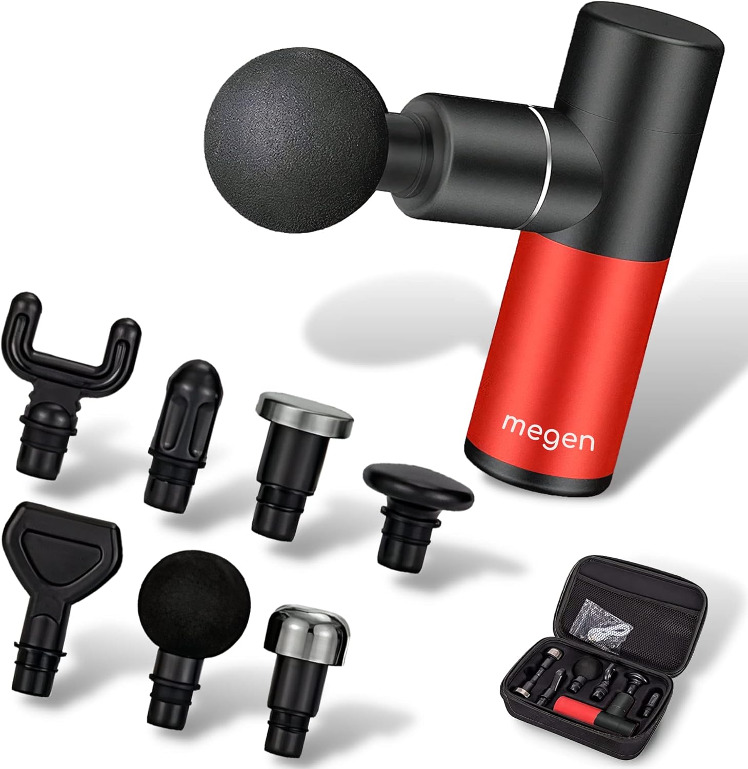 Amazon.com: MEGEN Portable Lightweight Mini Massage Gun Deep Tissue ...