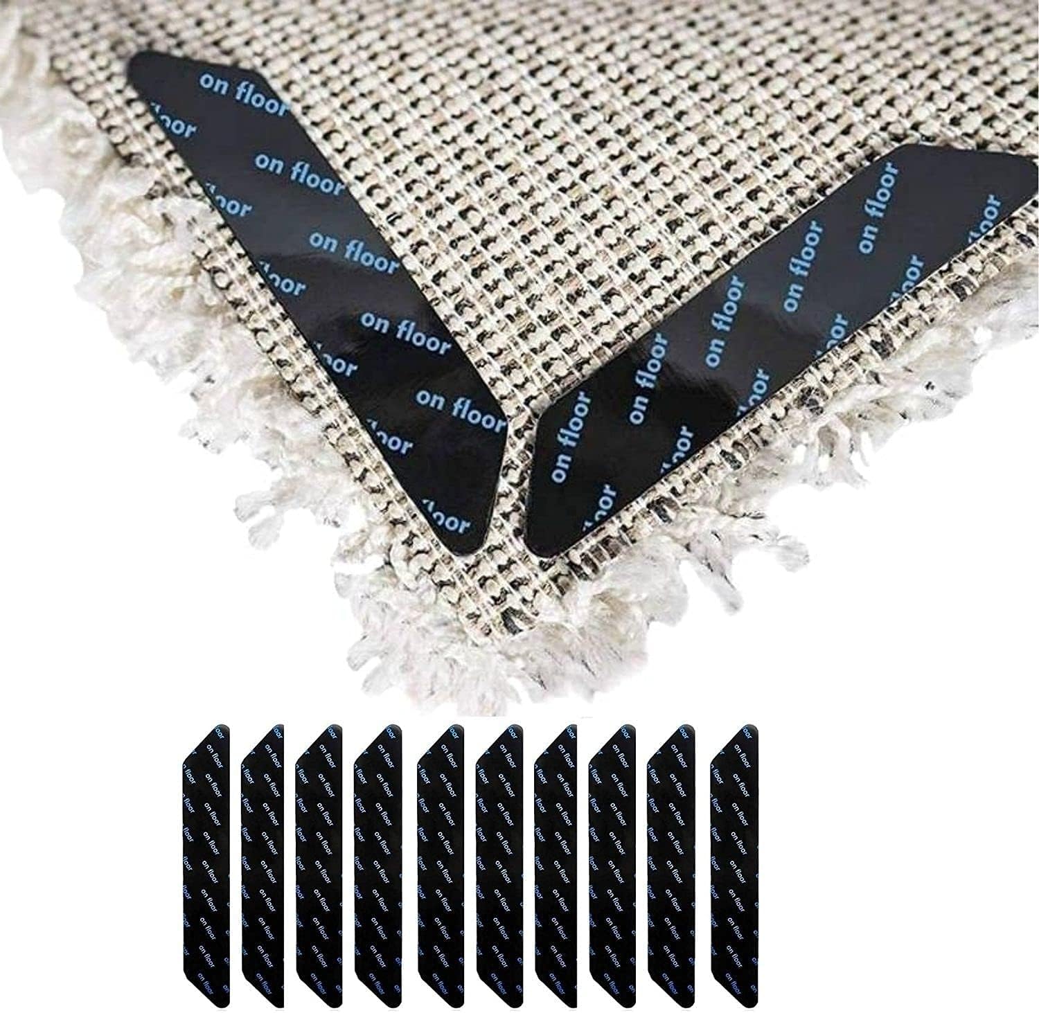 Curl Stop Anti-Curling Rug System (Pack of 4 Corners) : Amazon.co.uk ...