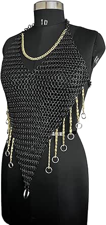 Amazon.com: Indian Steel Handicrafts Knight Armor Chainmail Costume ...