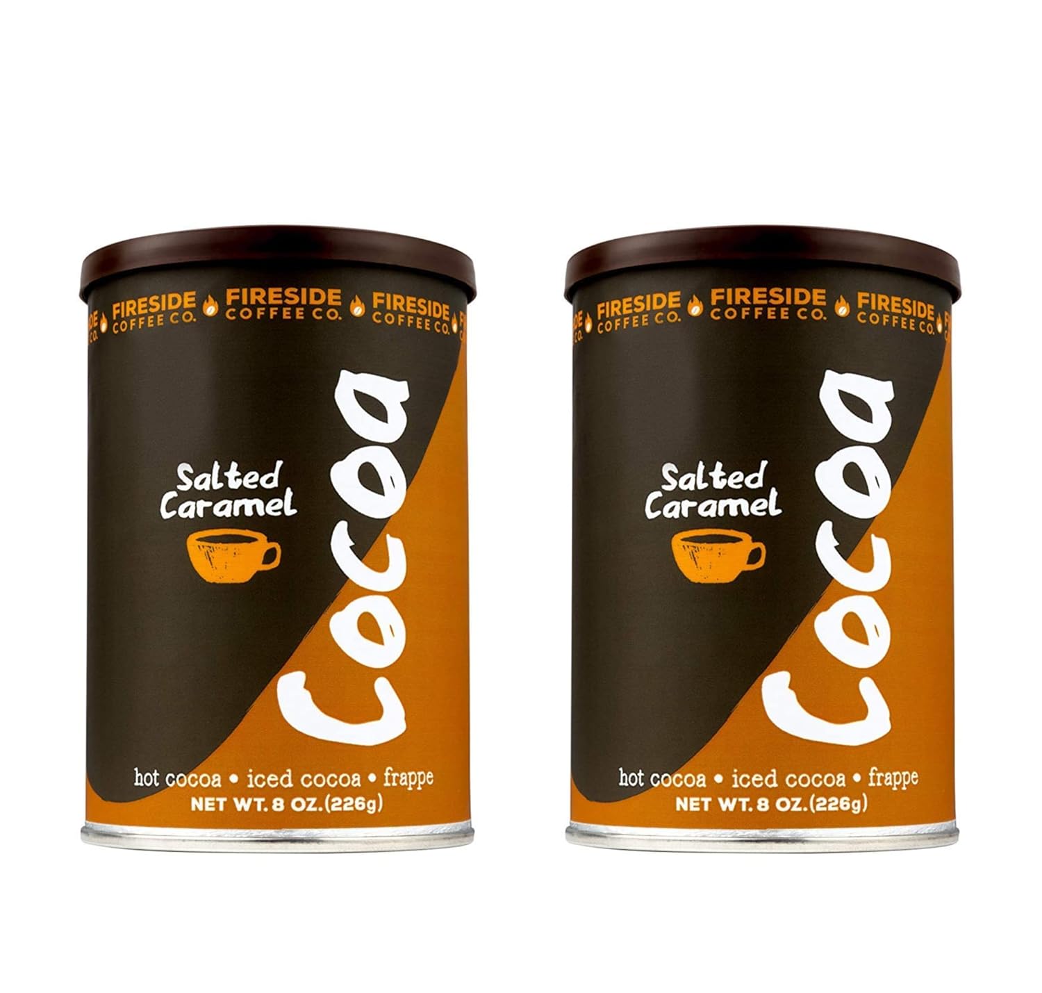 Amazon.com : Fireside Coffee Company - Salted Caramel Cocoa - 2 Pack of ...