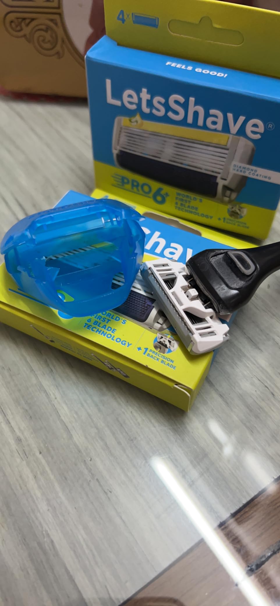 LetsShave Pro 6 Plus Lite Manual Shaving Razor Blades Refills ...