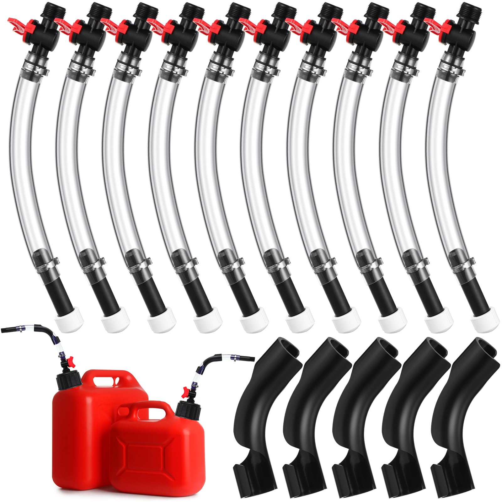 Amazon.com: Datanly 6 Pack Racing Fuel Filler Jug Hose 14 Inch ...