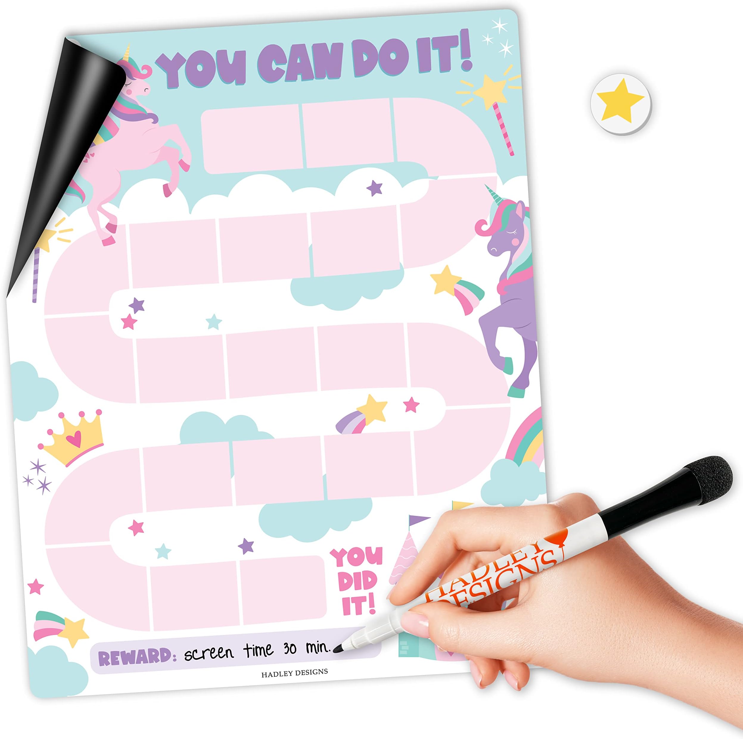 Amazon.com: Yeaqee Reward Chart for Kids 17 x12 Cactus Magnetic Chore ...