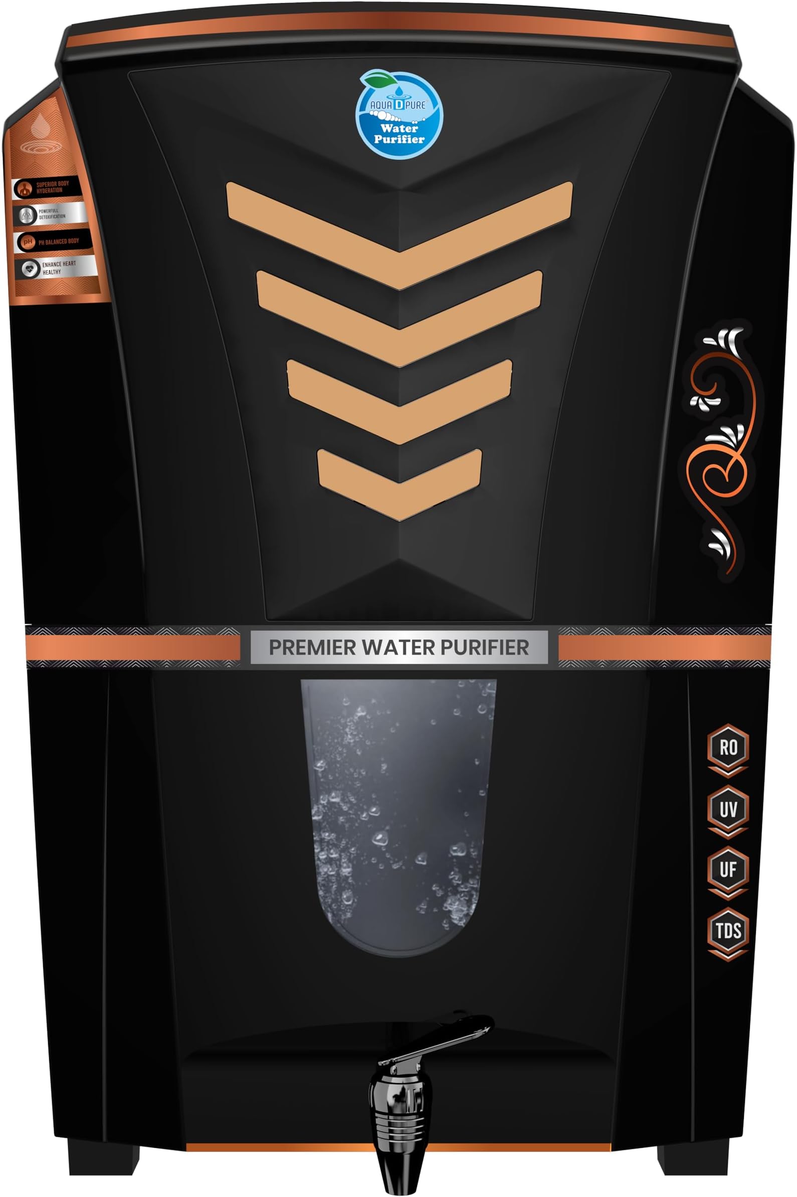AQUA D PURE Bio Aqua Copper Infuser RO Water Purifier with 10 Stage ...
