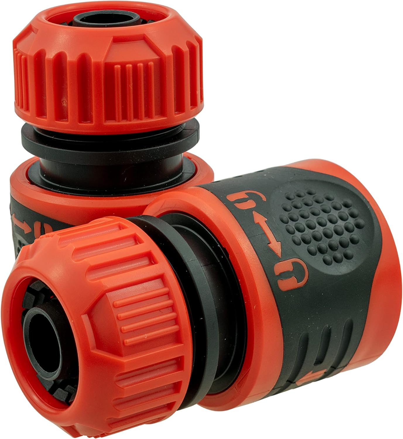 Hold Tight Soft Grip Garden Hose Connector (Pack of 2) Locks onto Your ...