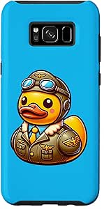 Amazon.com: Galaxy S8+ Rubber Duck Ducky Duckling Duckie Pilot Aviation ...