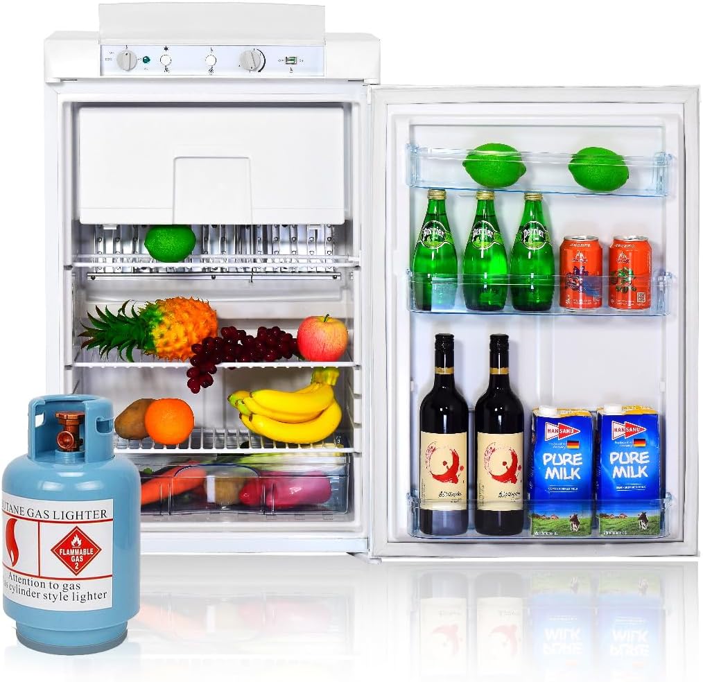 Amazon.com: Smad Propane Fridge with Freezer 3 Way LPG/110V/12V RV ...