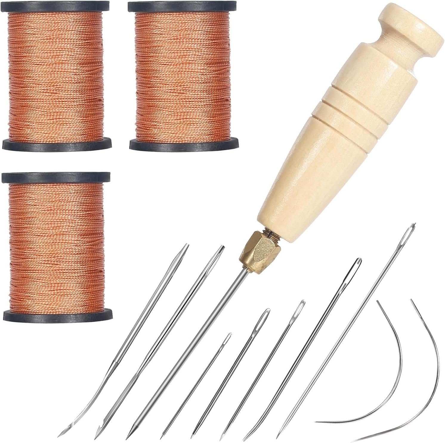 Amazon.com: 3-Spool Nylon Thread Kit - Each 80 Yards, Includes Sewing ...