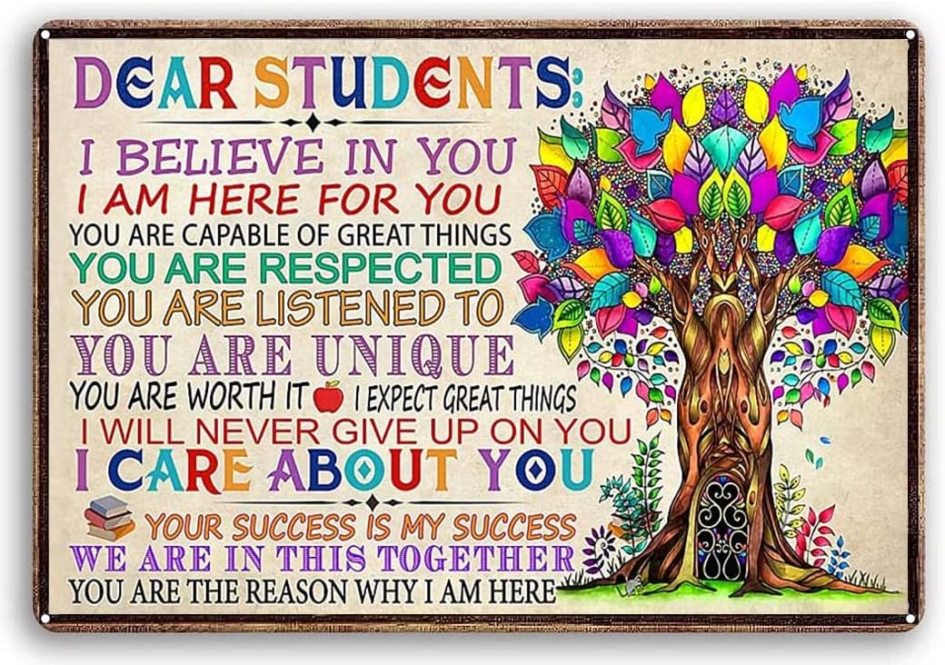Amazon.com: Dear Students I Believe in You I Am Here for You Back to ...