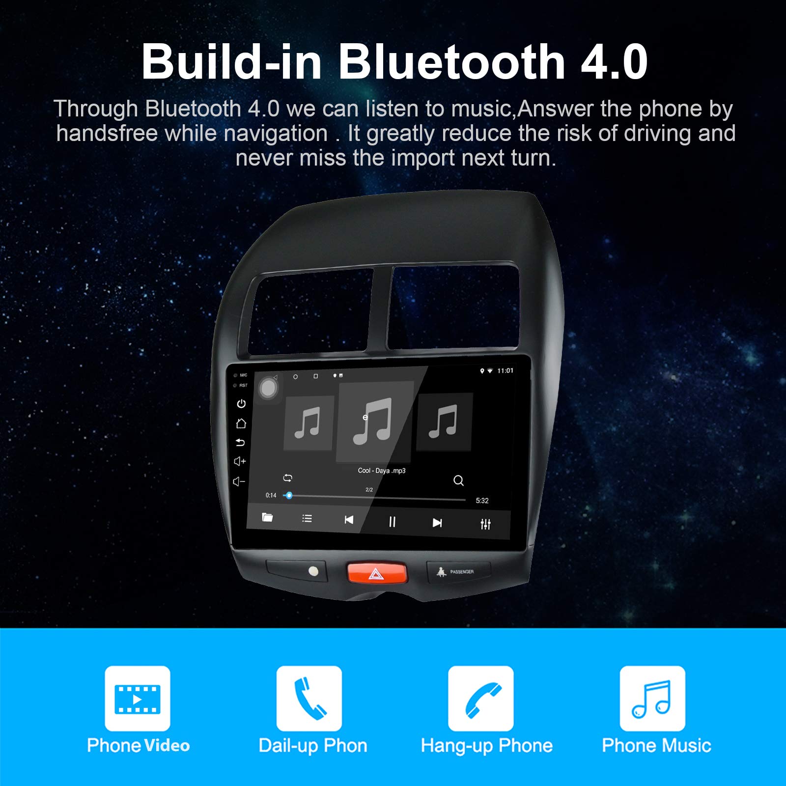 LEXXSON Android 10.1 Car Radio Stereo,10 inch Capacitive Touch Screen ...
