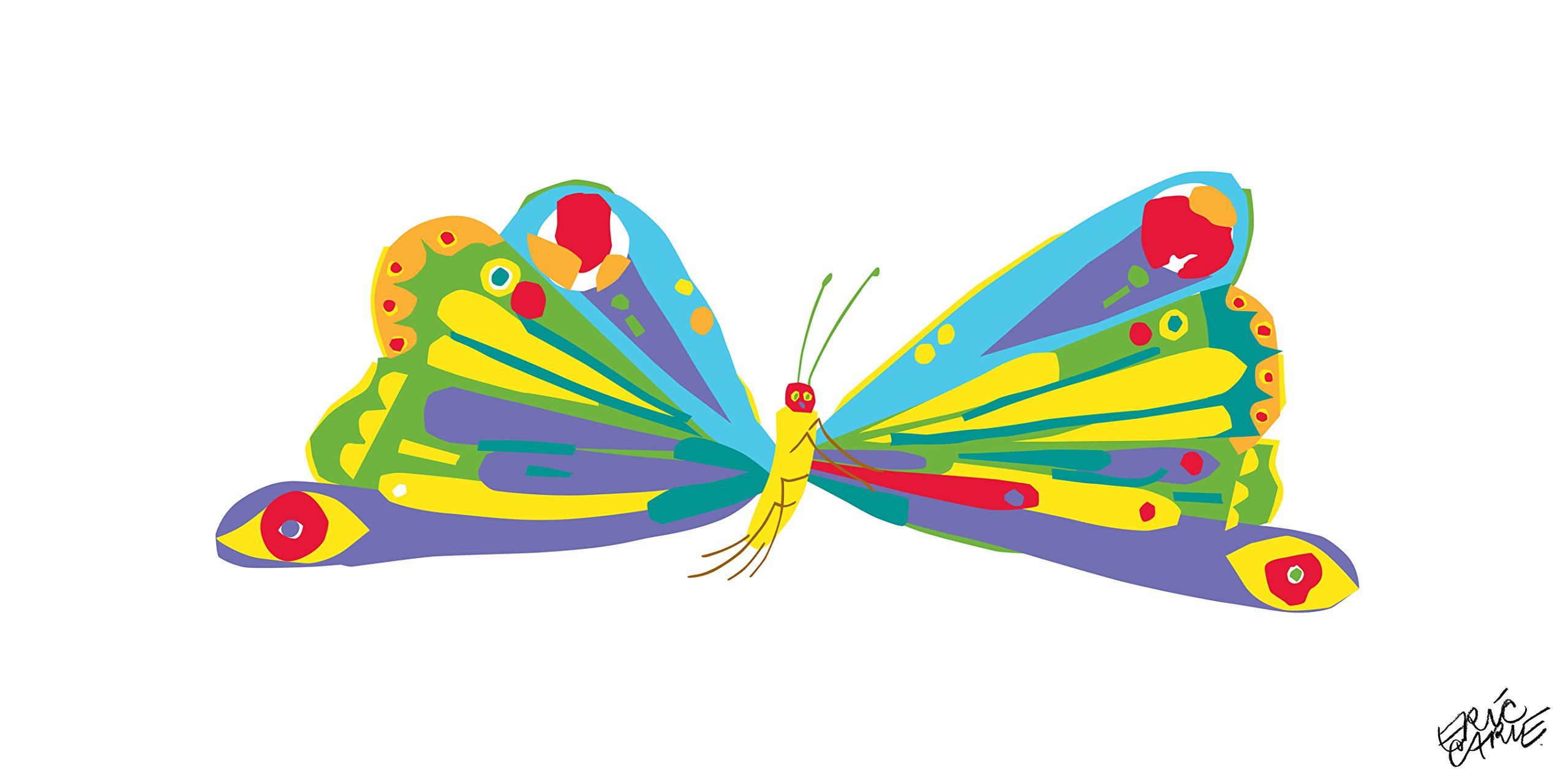 Very Hungry Caterpillar Butterfly Clipart The Very Hungry Caterpillar