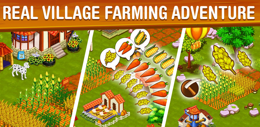 Village Farm Adventure: Offline Farming Simulator & Harvest Games ...