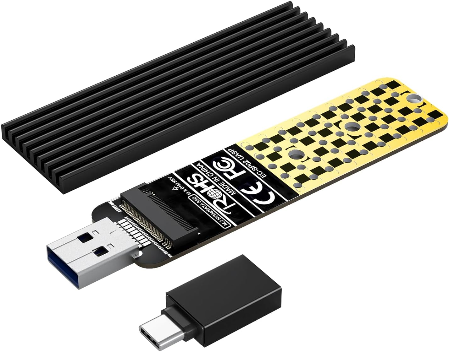 Amazon.co.jp: ANYOYO NVMe m2 ssd ケース、10 Gbps USB 3.2 Gen 2 M2 SSD アダプター ...