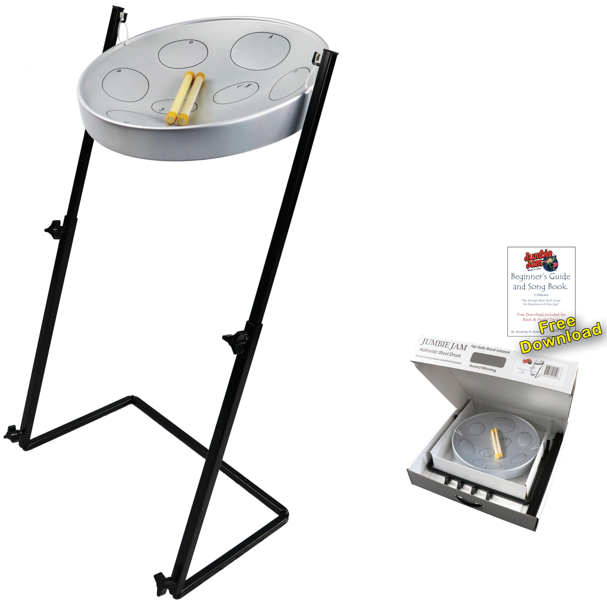 Amazon.com: Panyard Jumbie Jam Steel Drum (W1158) Silver : Everything Else