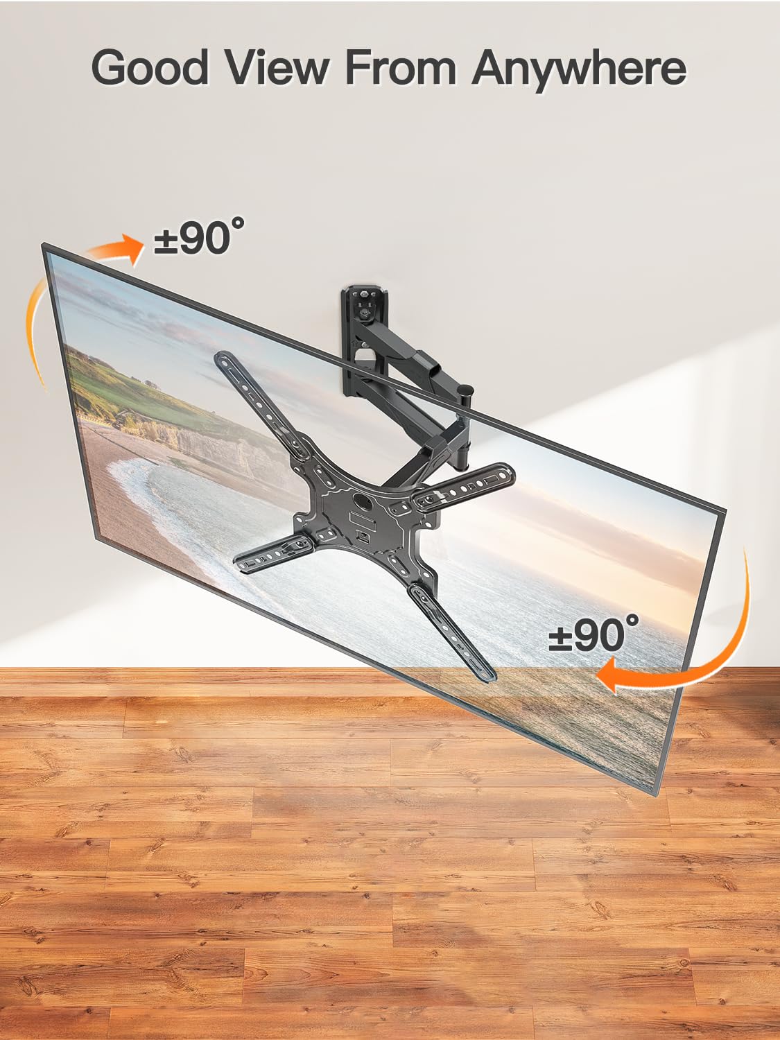 Snapklik.com : ELIVED TV Wall Mount For Most 26-60 Inch TVs, Swivel And ...