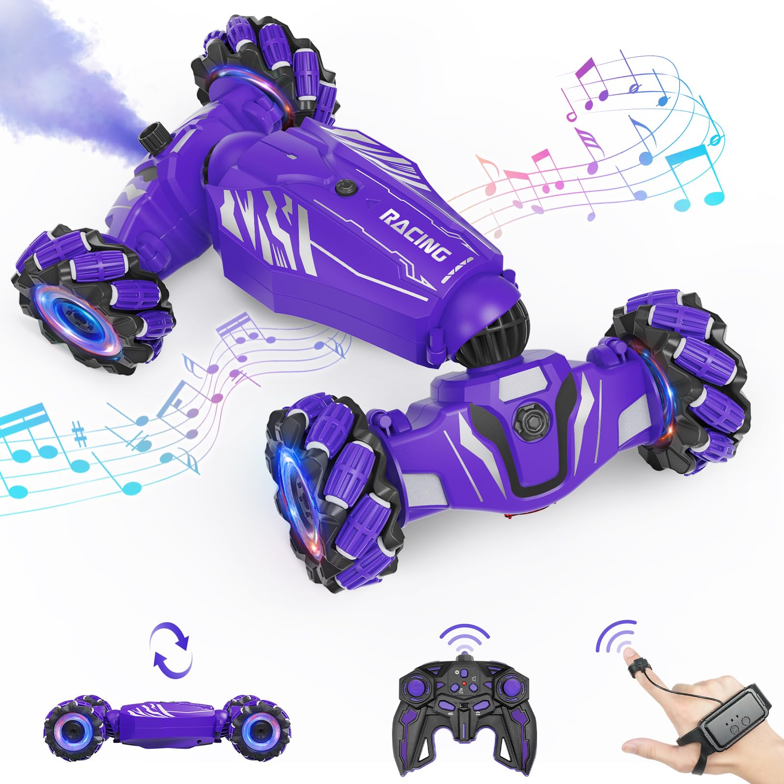 Amazon.com: Dysaim Gesture Sensing RC Stunt Car, Toys for Boys Girls ...