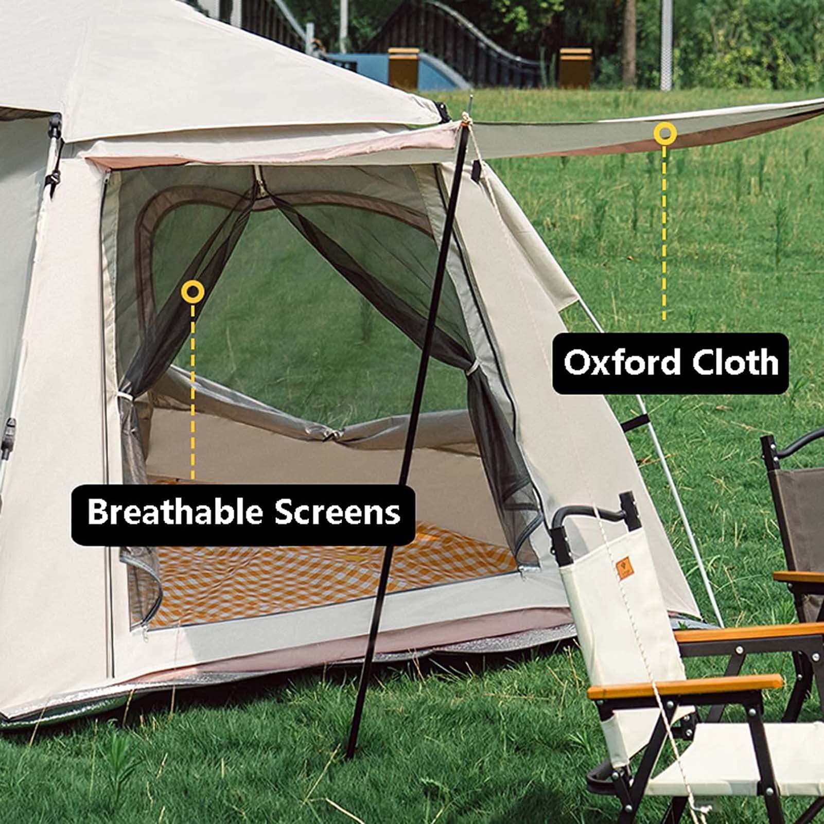 Tents For Camping 4-6 Person Instant Pop Up Tent - Quick Setup Camping ...