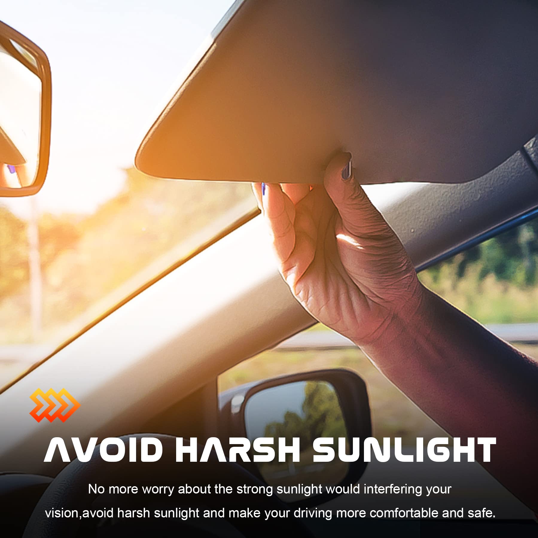 Sun Visor Extension For Car Right Side Sun Visor W/o Mirror Light For ...
